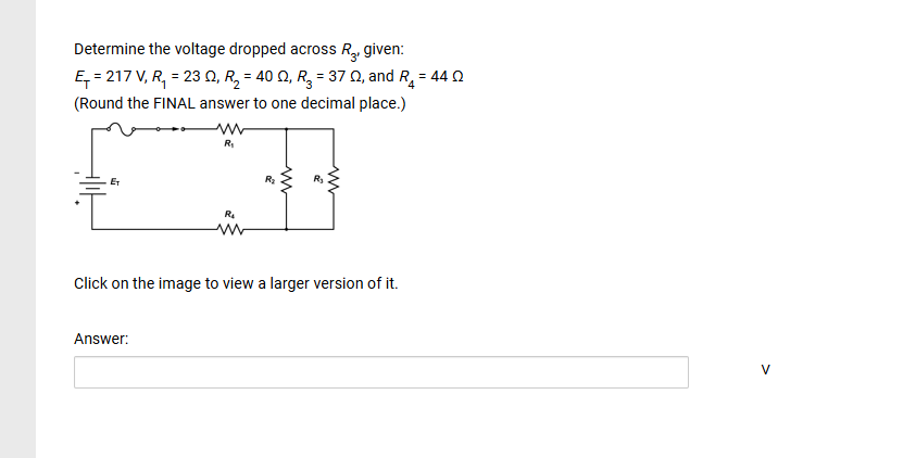 Solved Determine the voltage dropped across R3' | Chegg.com