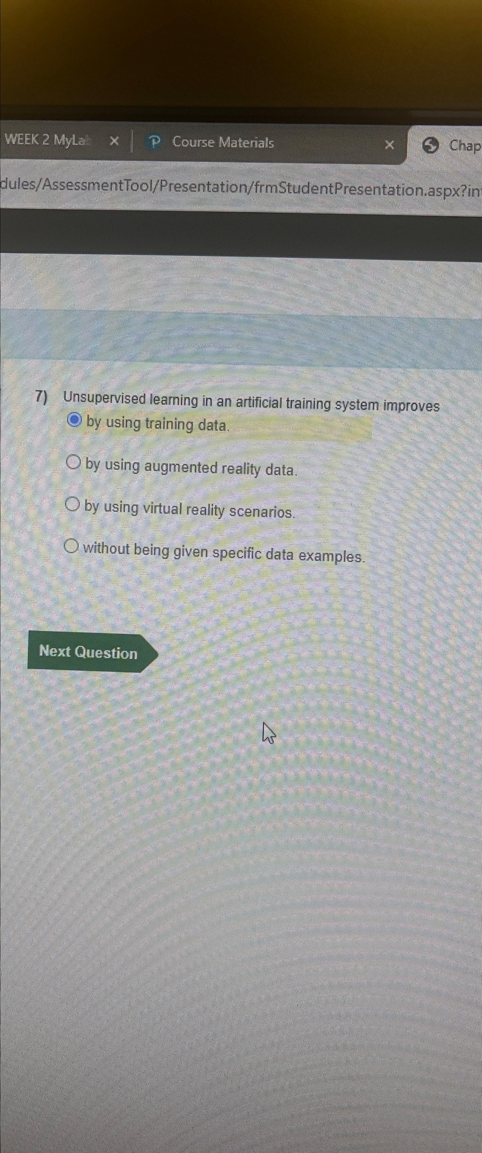 Solved WEEK 2 ﻿MyL :Course | Chegg.com
