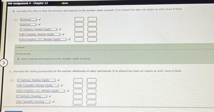 Solved > LLC net income and statement of members' equity | Chegg.com