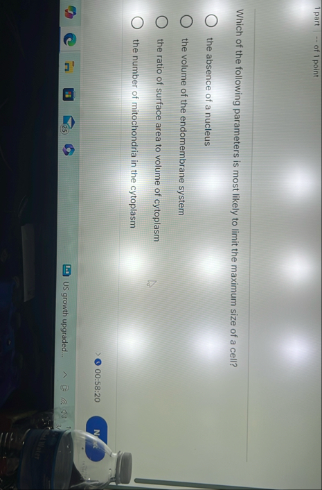 Solved 1 ﻿part ,- ﻿of 1 ﻿pointWhich of the following | Chegg.com