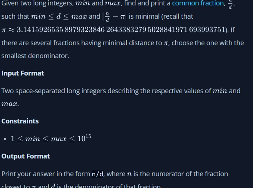 Solved Given two long integers, min and max, find and print | Chegg.com