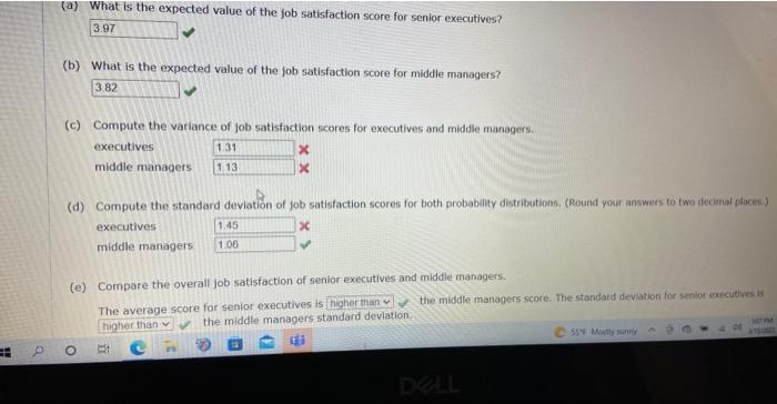 Solved The following probability distributions of job | Chegg.com