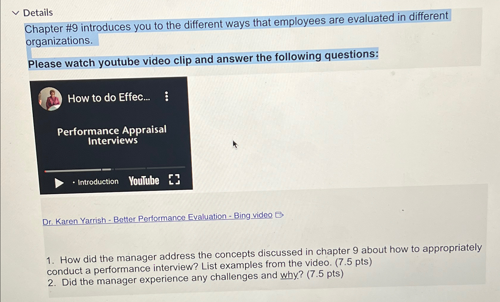 Solved vv ﻿DetailsChapter #9 ﻿introduces you to the | Chegg.com