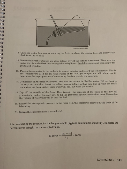 EXPERIMENT CHARLES' LAW PURPOSE To observe and verify | Chegg.com
