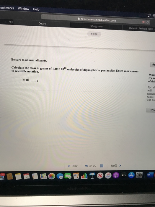 Solved ookmarks Window Help newconnect.mheducation.com Quiz | Chegg.com