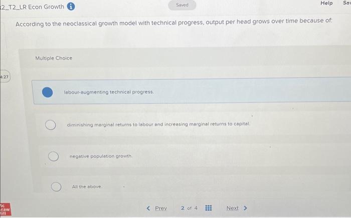 Solved According to the neoclassical growth model with | Chegg.com