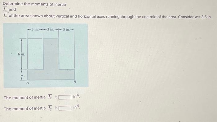Solved Determine the moments of inertia Ix and Iy of the | Chegg.com