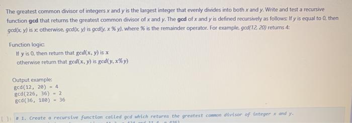 Solved The greatest common divisor of integers x and y is | Chegg.com