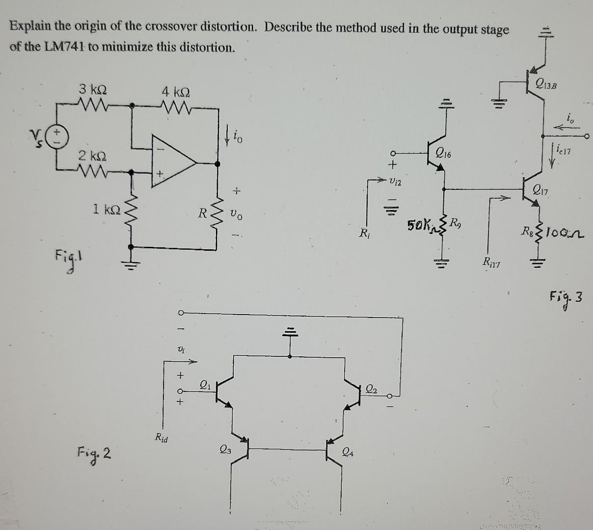 Solved Explain the origin of the crossover distortion. | Chegg.com
