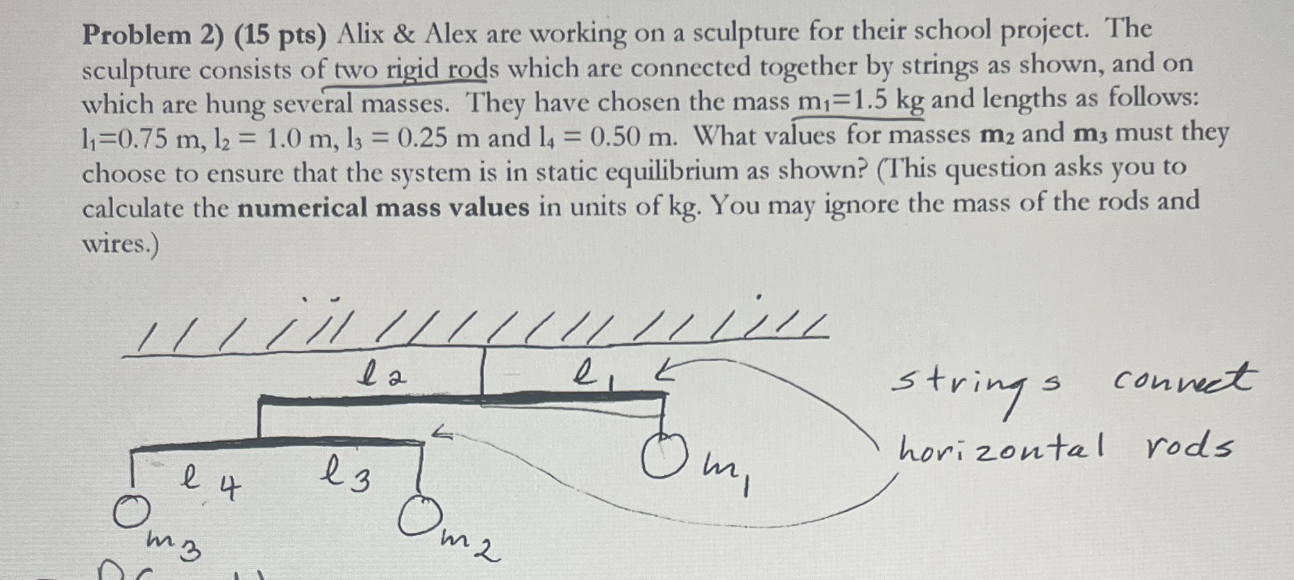 Solved Problem 2) (15 ﻿pts) ﻿Alix & Alex are working on a | Chegg.com