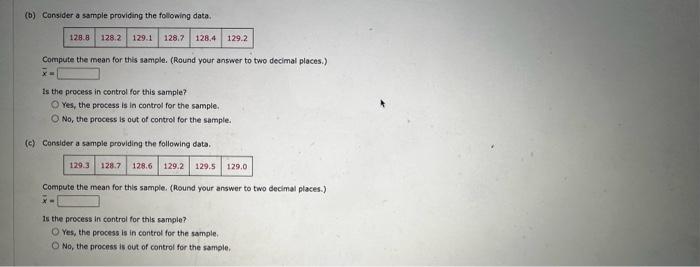 Solved (a) Compute the upper and lower control limits if | Chegg.com