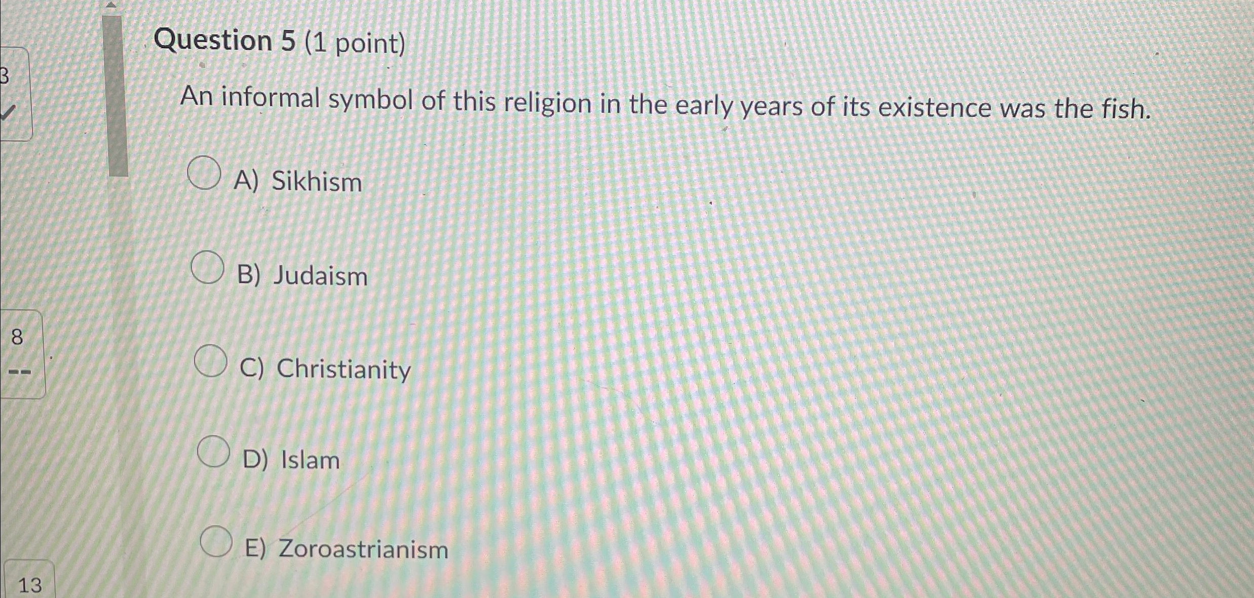 Solved Question 5 (1 ﻿point)An informal symbol of this | Chegg.com