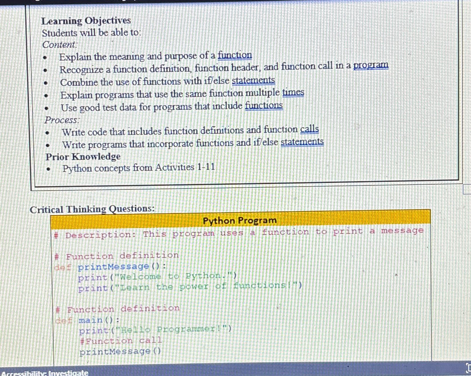 Solved Learning ObjectivesStudents will be able | Chegg.com