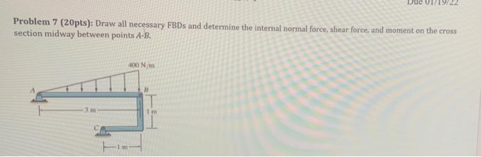 Solved Problem 7 (20pts): Draw all necessary FBDs and | Chegg.com Solved Problem 7 (20pts): Draw all necessary FBDs and | Chegg.com
