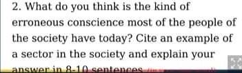 Solved 2. What do you think is the kind of erroneous | Chegg.com