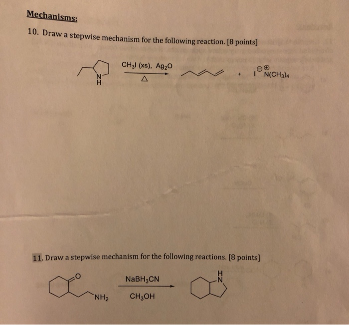 Solved Mechanisms: 10. Draw a stepwise mechanism for the | Chegg.com