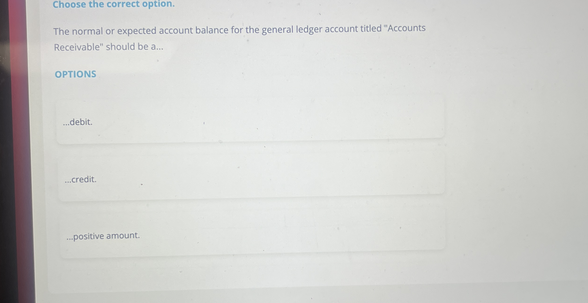 Choose the correct option.The normal or expected | Chegg.com