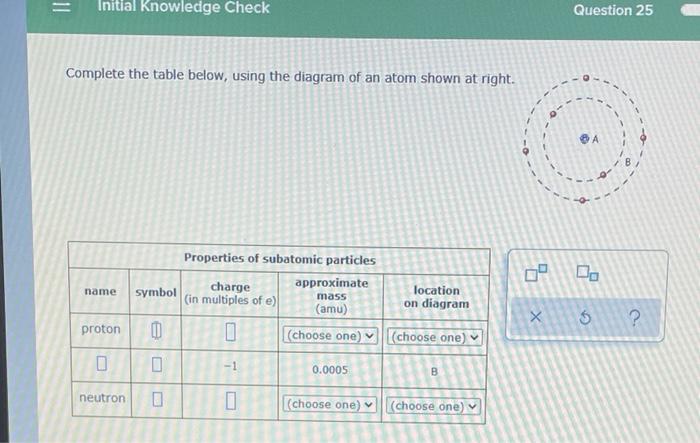 Solved 11 Initial knowledge Check Question 25 Complete the | Chegg.com