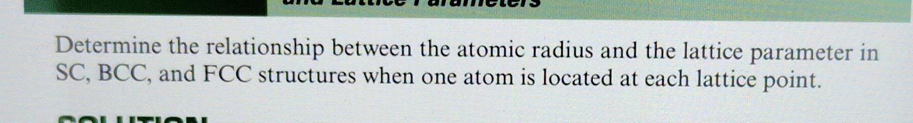 Solved Determine the relationship between the atomic radius | Chegg.com