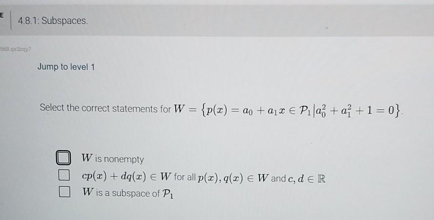 Solved Jump to level 1 Select the correct statements for | Chegg.com