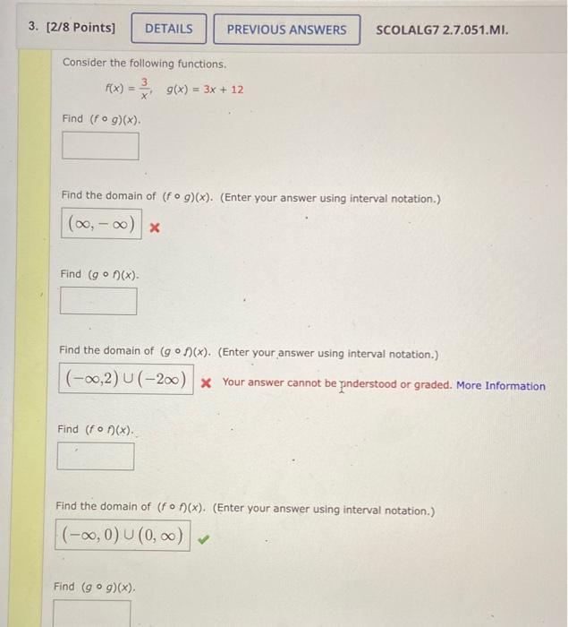 Solved 3. [2/8 Points] DETAILS PREVIOUS ANSWERS SCOLALG7 | Chegg.com