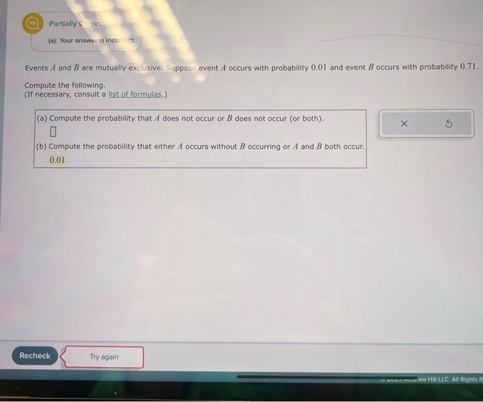 Solved Events A and B are mutually exclusive. Suppose event | Chegg.com