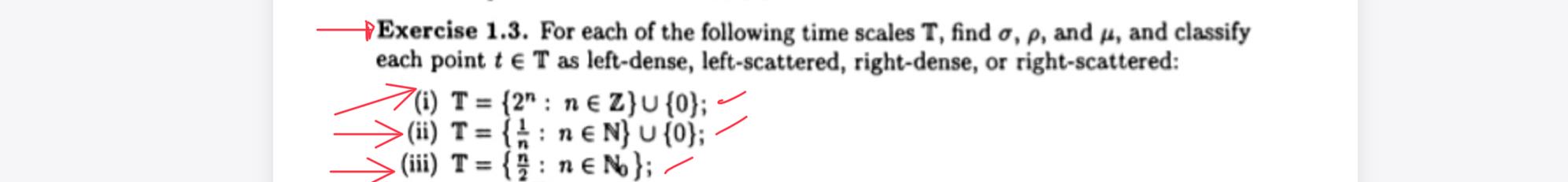 Solved longrightarrow Exercise 1.3. ﻿For each of the | Chegg.com