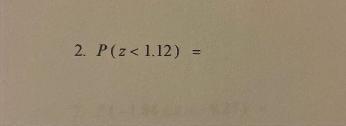 Solved 2. P(z