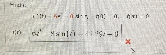 Solved Find f. | Chegg.com