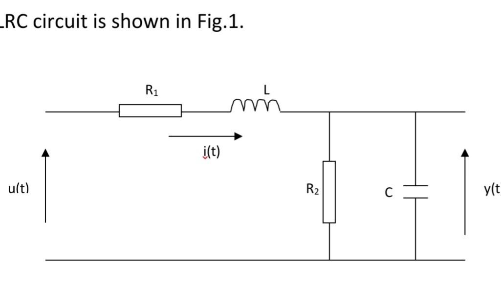 Solved An LRC circuit is shown in Fig.1. | Chegg.com