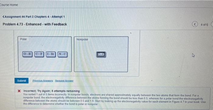 Solved CAssignment M4 Part 2 Chapters 4 - Attempt 1 Problem | Chegg.com