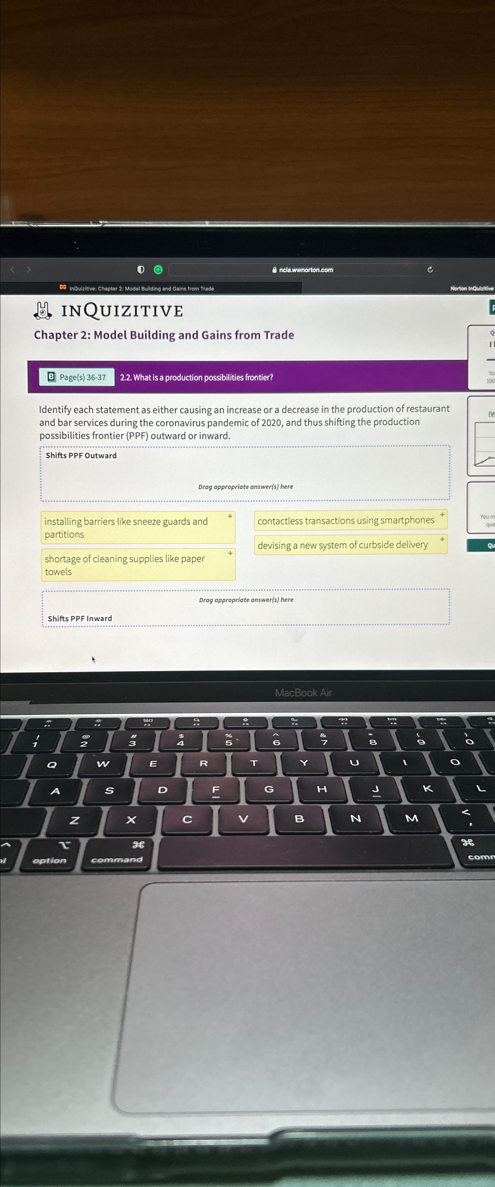 Solved B6 ﻿InQuizitive: Chapter 2: Model Building and Gains | Chegg.com