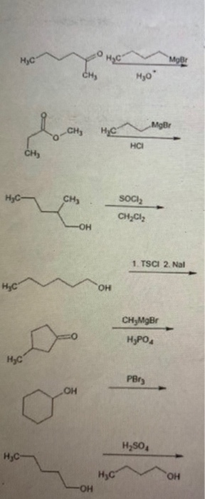 Solved нс LAIH, Etzo H2O2, H2SO4 OH NaBH • HEC H H₂C. Hz. | Chegg.com