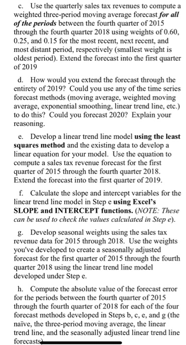 NOTE 1: In creating spreadsheets, you are to apply | Chegg.com
