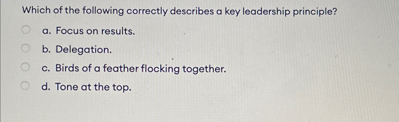 Solved Which of the following correctly describes a key | Chegg.com