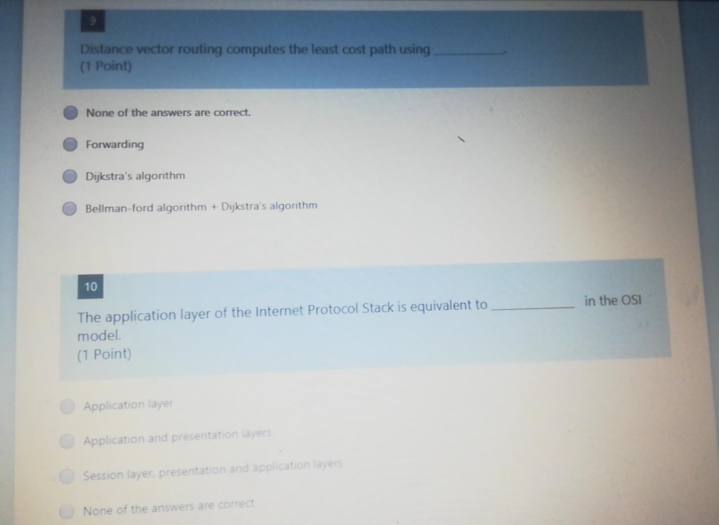 Solved 9 Distance vector routing computes the least cost | Chegg.com Solved 9 Distance vector routing computes the least cost | Chegg.com