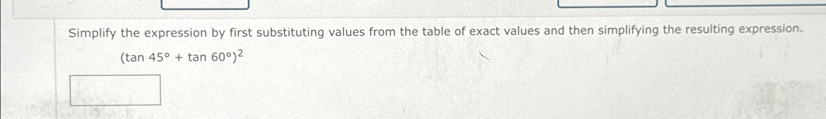 Solved Simplify the expression by first substituting values | Chegg.com