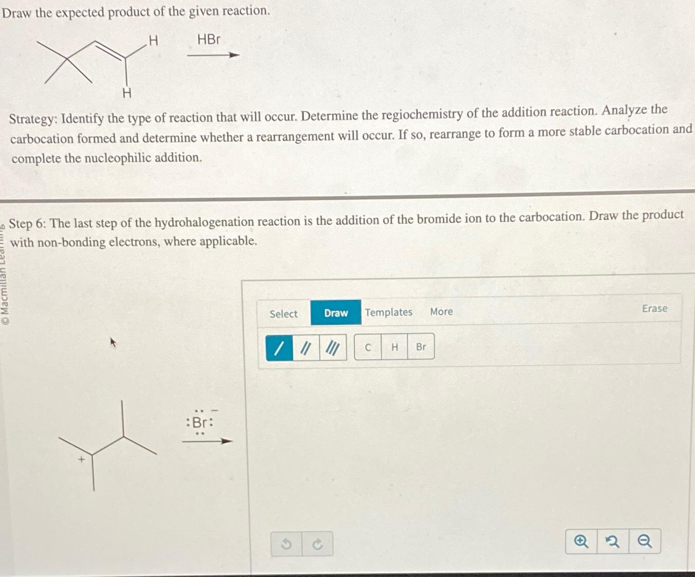 Solved Draw the expected product of the given | Chegg.com