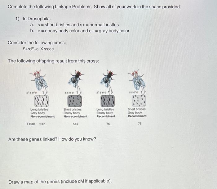 Solved Complete the following Linkage Problems. Show all of | Chegg.com