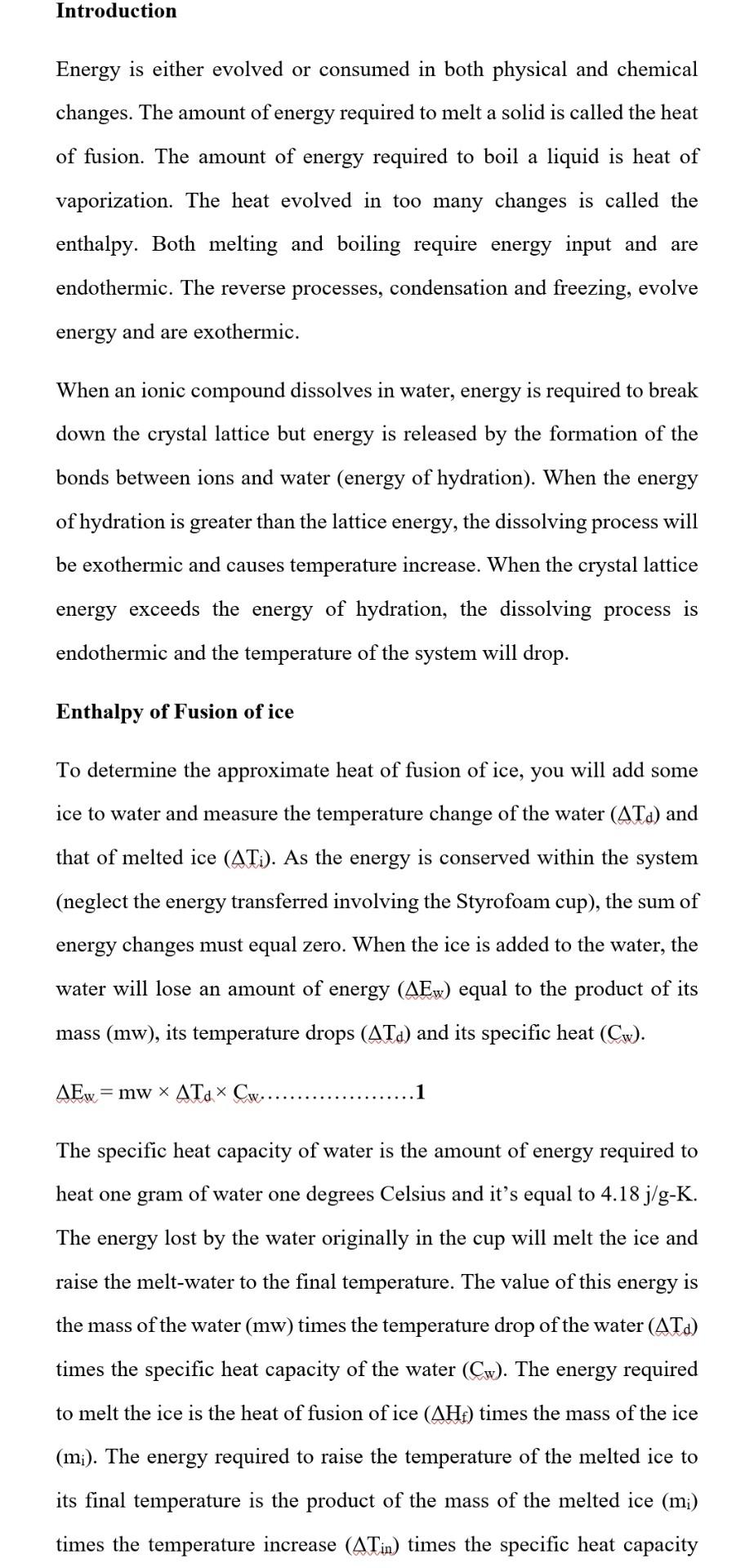 Solved bonds between ions and water (energy of hydration). | Chegg.com