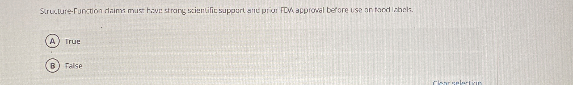 Solved Structure-Function claims must have strong scientific | Chegg.com
