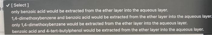 Solved Assume that an ethereal solution (organic phase) | Chegg.com