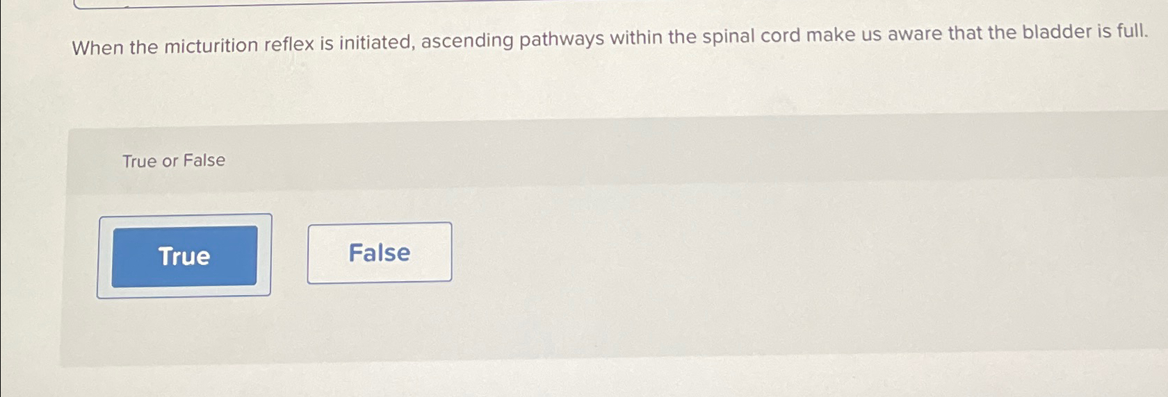 Solved When the micturition reflex is initiated, ascending | Chegg.com