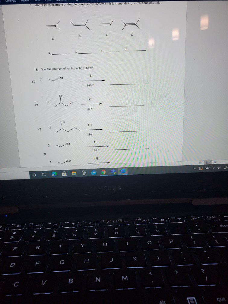 Solved 1. What is the suffix for an alcohol? 2. Name the | Chegg.com
