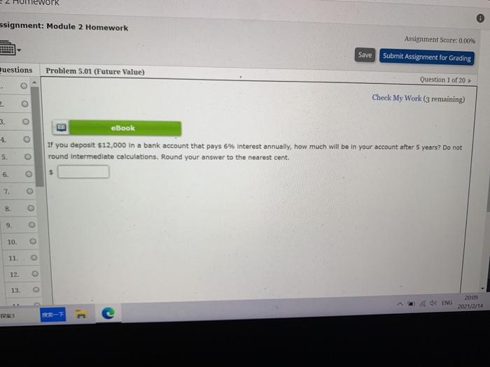 Solved Ssignment Module 2 Homework Assignment Score 0 00