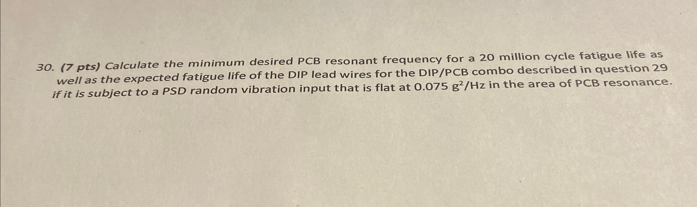 Solved (7 ﻿pts) ﻿Calculate the minimum desired PCB resonant | Chegg.com