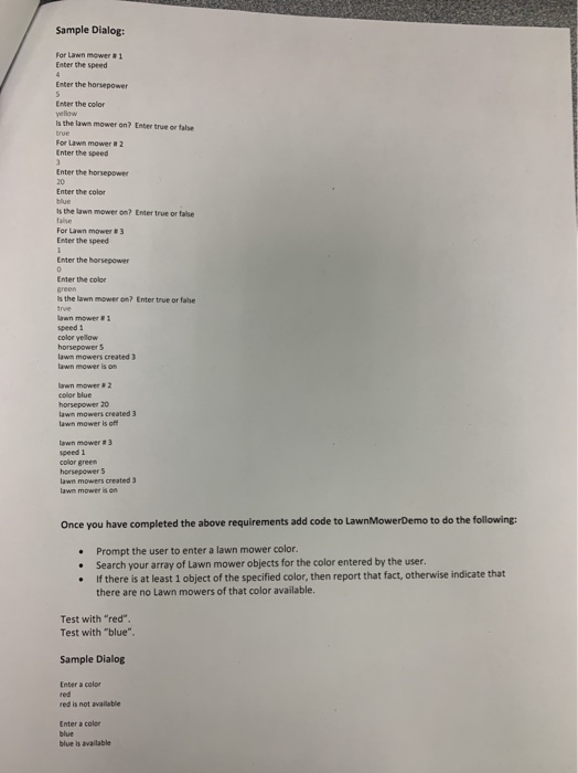 (Solved) : Design Class Named Lawn Mower Represent Lawn Mower Class ... (Solved) : Design Class Named Lawn Mower Represent Lawn Mower Class ...