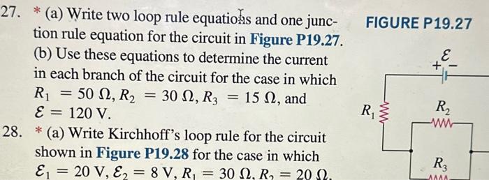 Solved 7. * (a) Write two loop rule equatio đss and one | Chegg.com