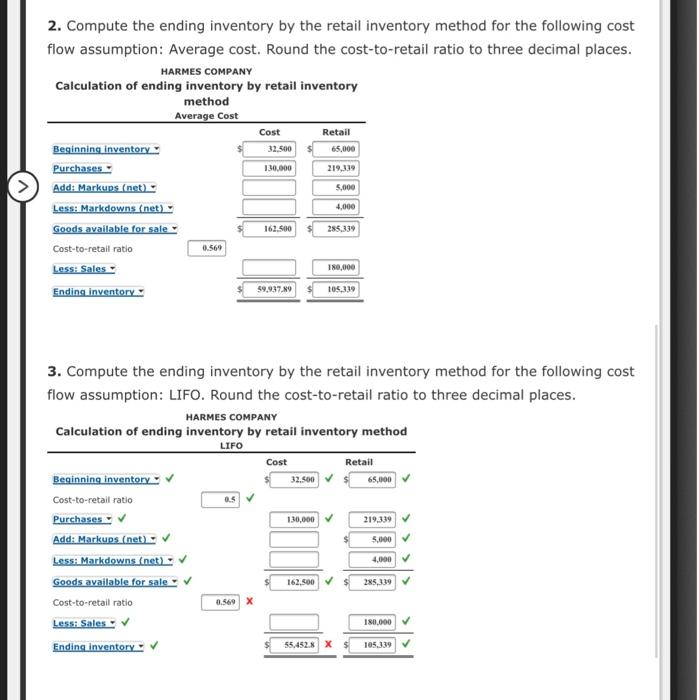 Solved Retail Inventory Method Harmes Company is a clothing | Chegg.com