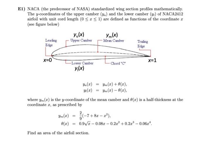 Solved 11) NACA (the predecessor of NASA) standardized wing | Chegg.com